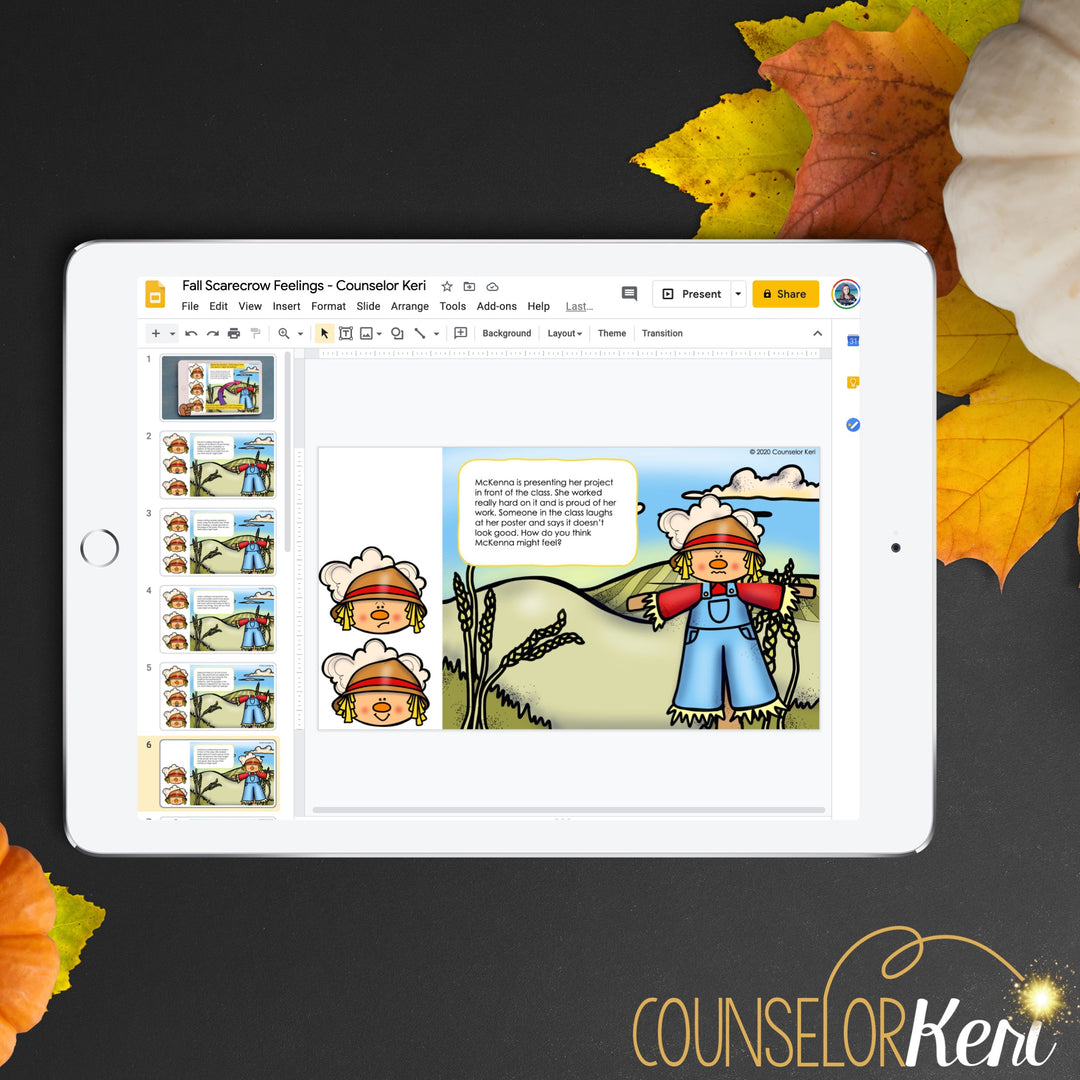Fall Feelings Digital Activity Distance Learning for School Counseling ...
