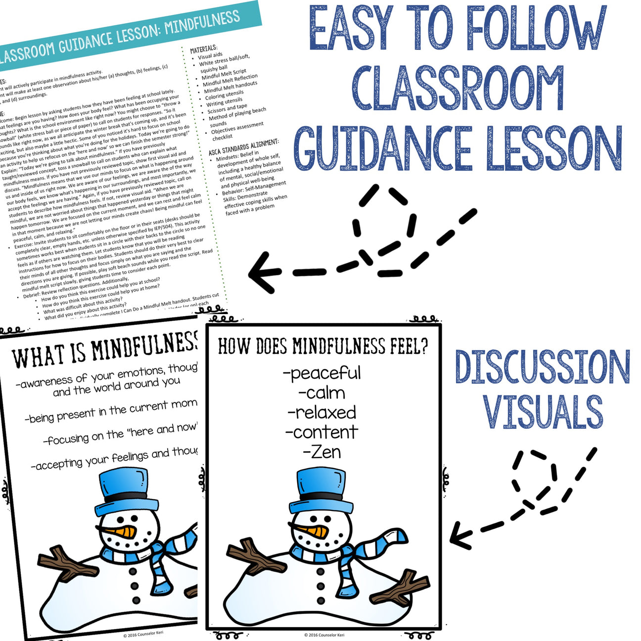Mindfulness Classroom Guidance Lesson with Mindfulness Activity and Cr ...