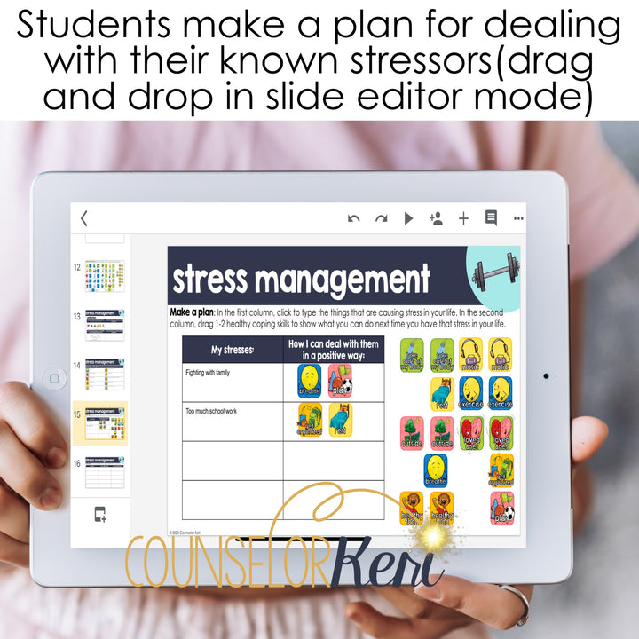 Stress Management Digital Activity for Google Classroom Distance Learn ...