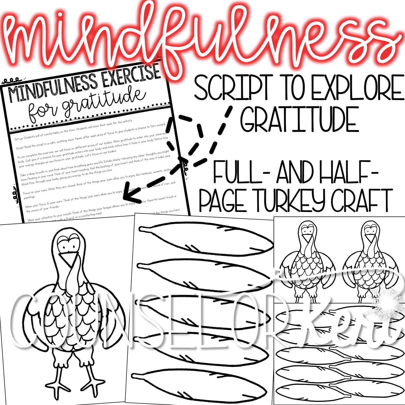 Thanksgiving Mindfulness Exercise and Thanksgiving Gratitude Craft ...