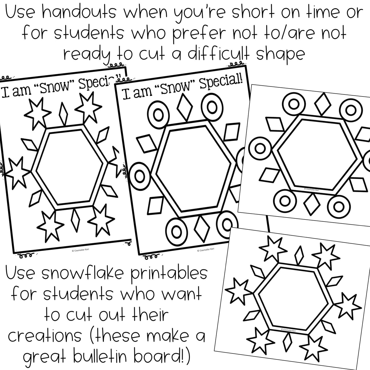 Winter Self Esteem Classroom Guidance Lesson & Self Esteem Activity ...